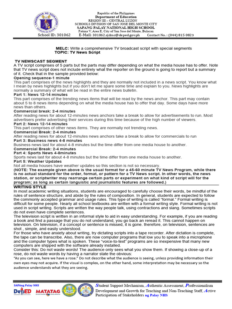 TVB Script Writing | PDF