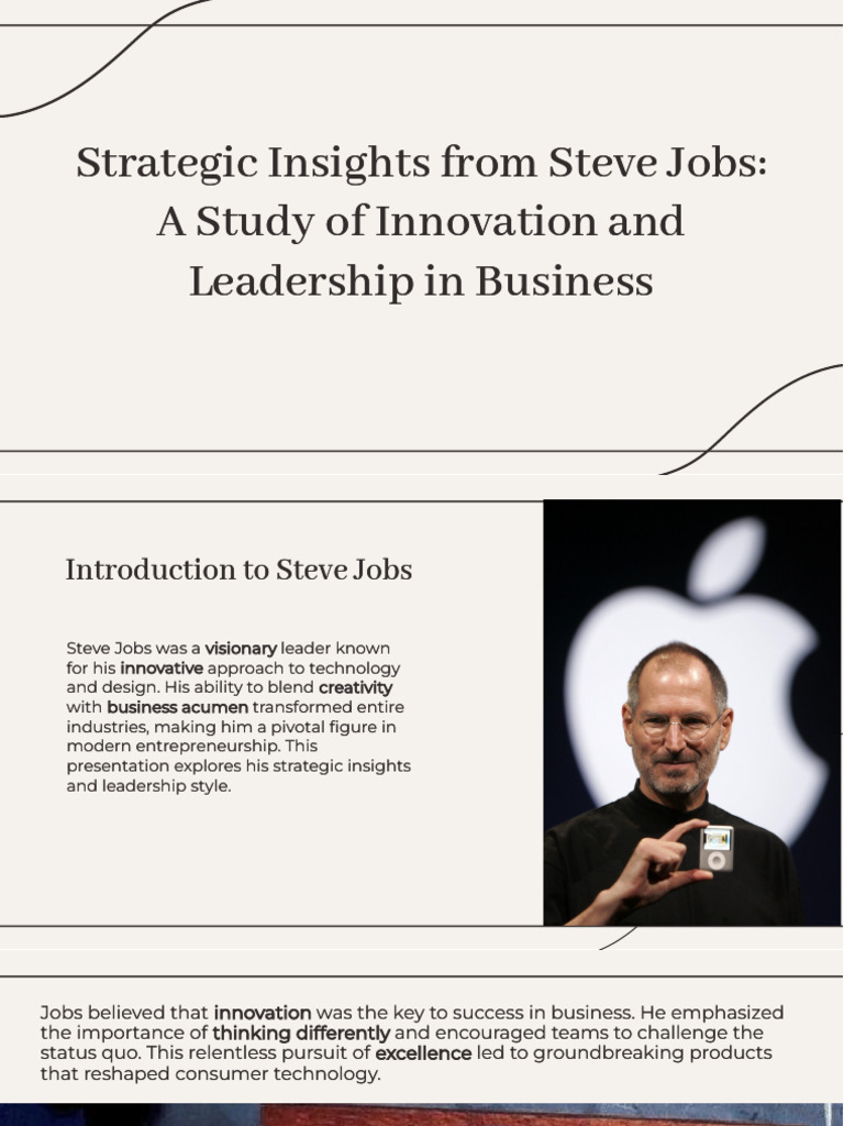 STEVE JOBS.pptx | PDF