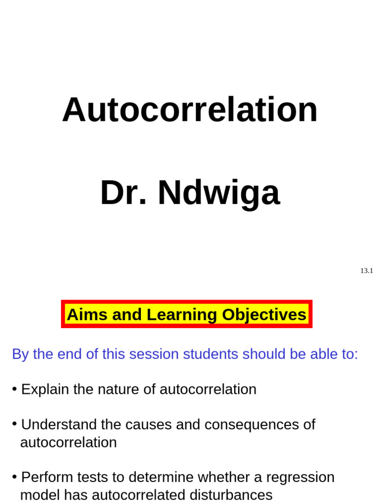 Autocorrelation | PDF