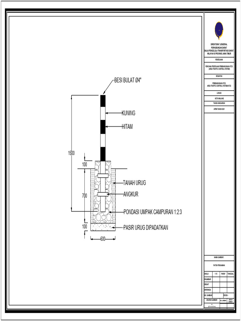 Gambar Patok Pengaman | PDF