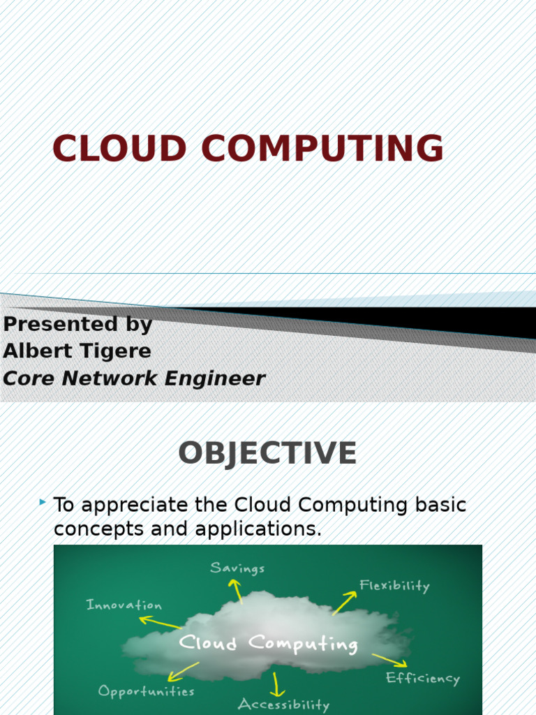 Cloud Computing 2024-presentation | PDF