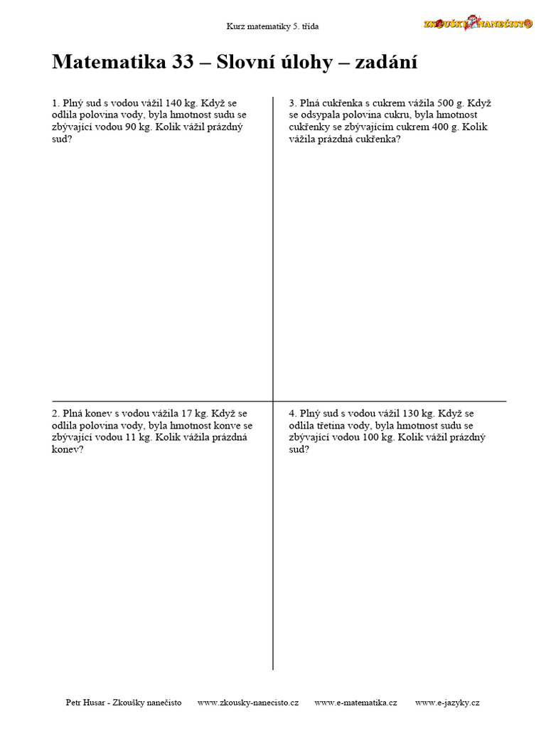 33-Slovni Ulohy - A | PDF