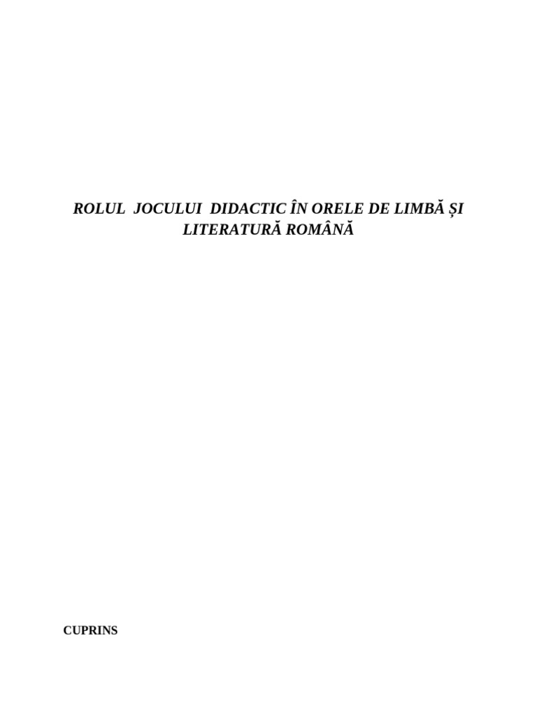 Joc Didactic Lucare | PDF