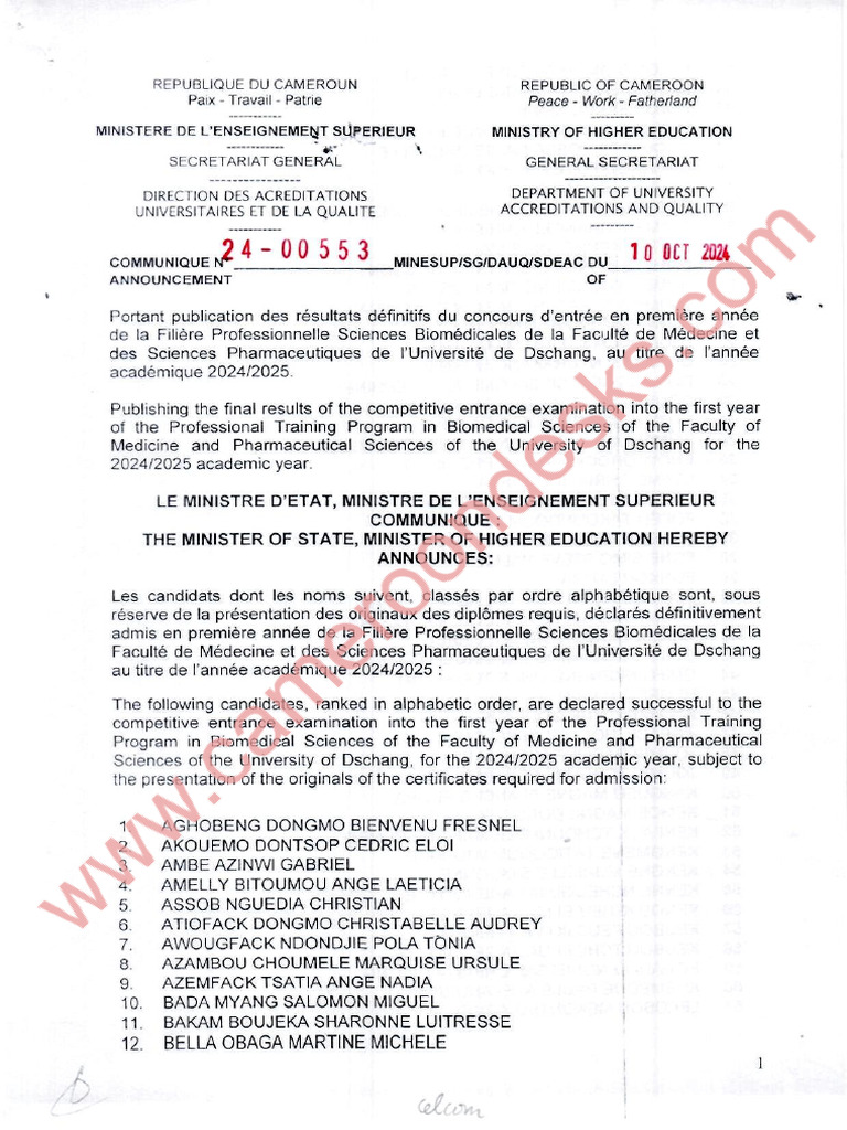 Copie de Resultats FMSP - UDs - 2024 - Filiere Pro Sciences ...