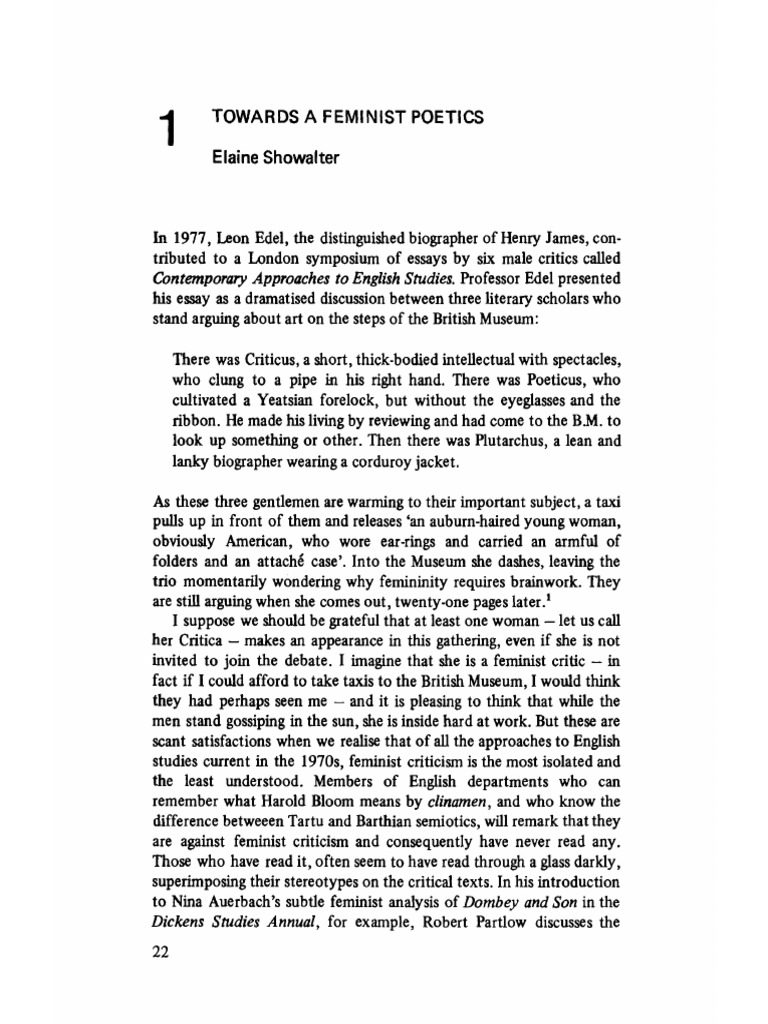 Elaine Showalter | PDF