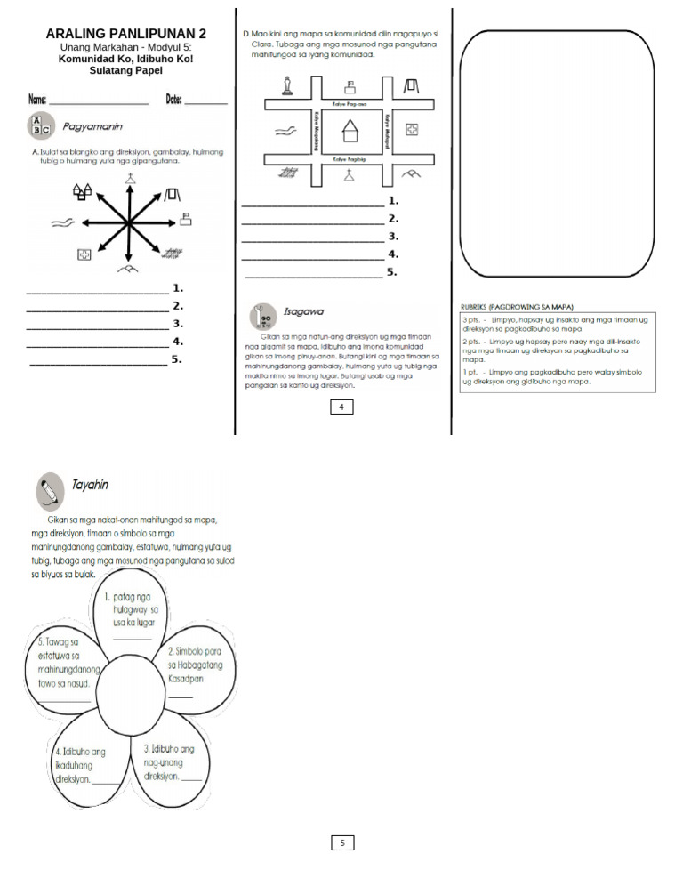 Answer Sheet - AralPan2 | PDF