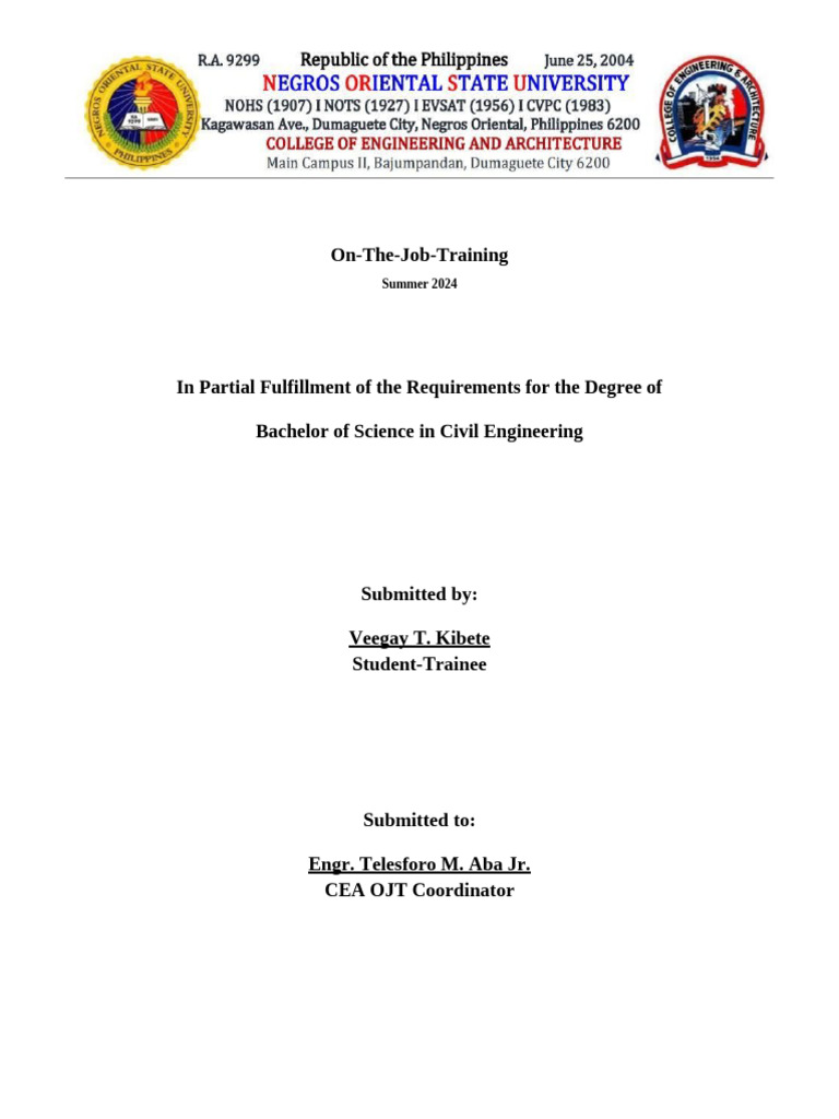 OJT-APPLICATION LETTER | PDF