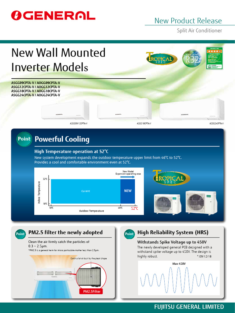 Catalog For General Inverter Aircon - CPTA | PDF | Particulates ...