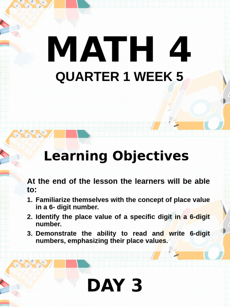 Cot1 PPT Math | PDF