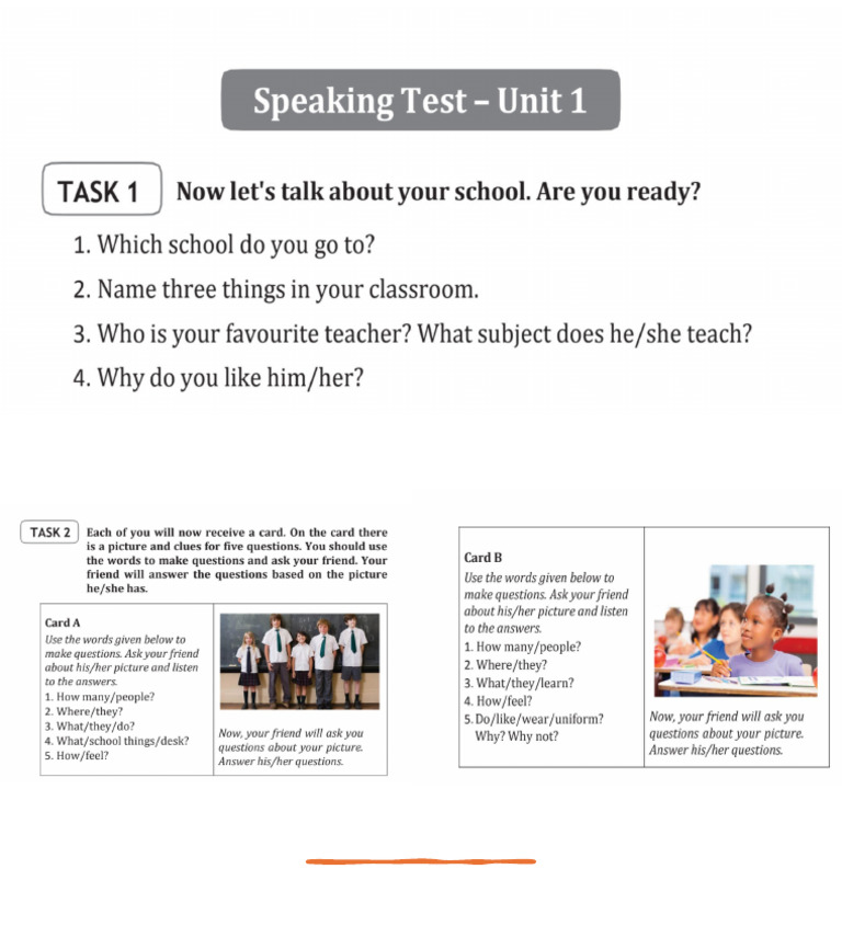 Speaking test (2) | PDF