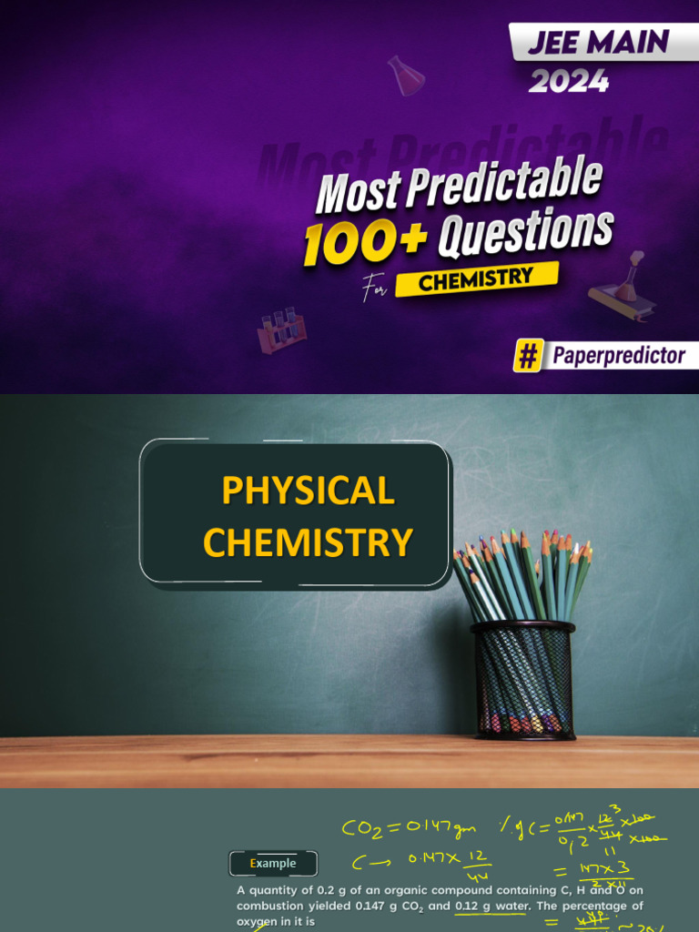 Paper Predictor Chemistry Questions - Final | PDF