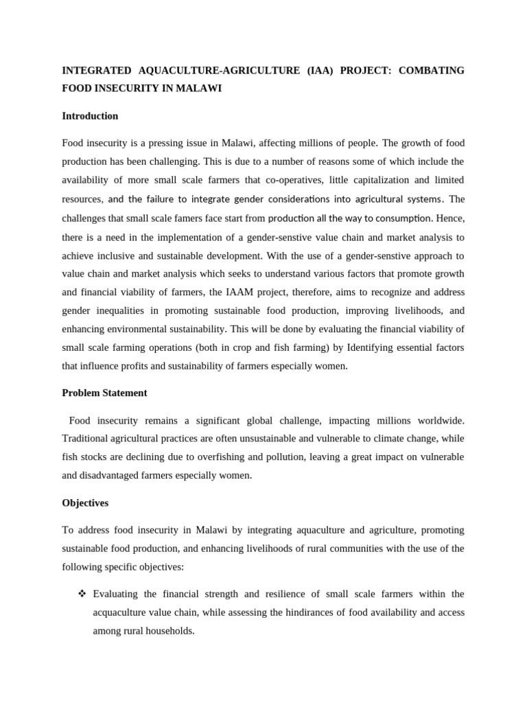 IAAM Project Proposal - 1 | PDF