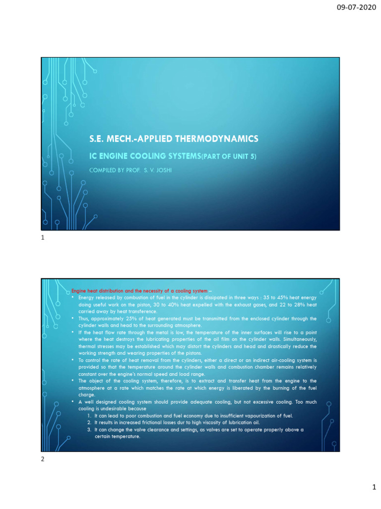IC Engine Cooling Systems | PDF