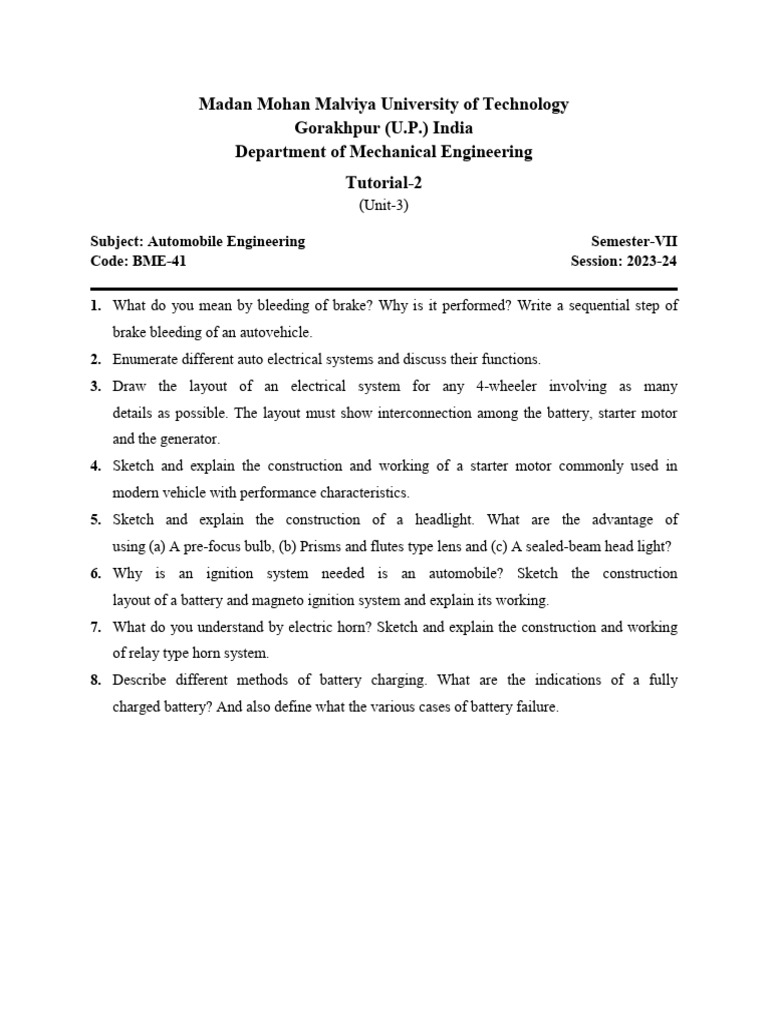 Tutorial 2 (Unit 3) | PDF