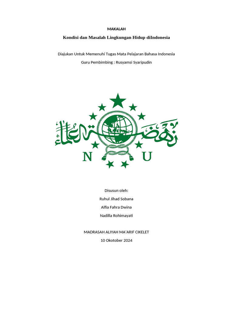 Makalah Punya Ruhul | PDF