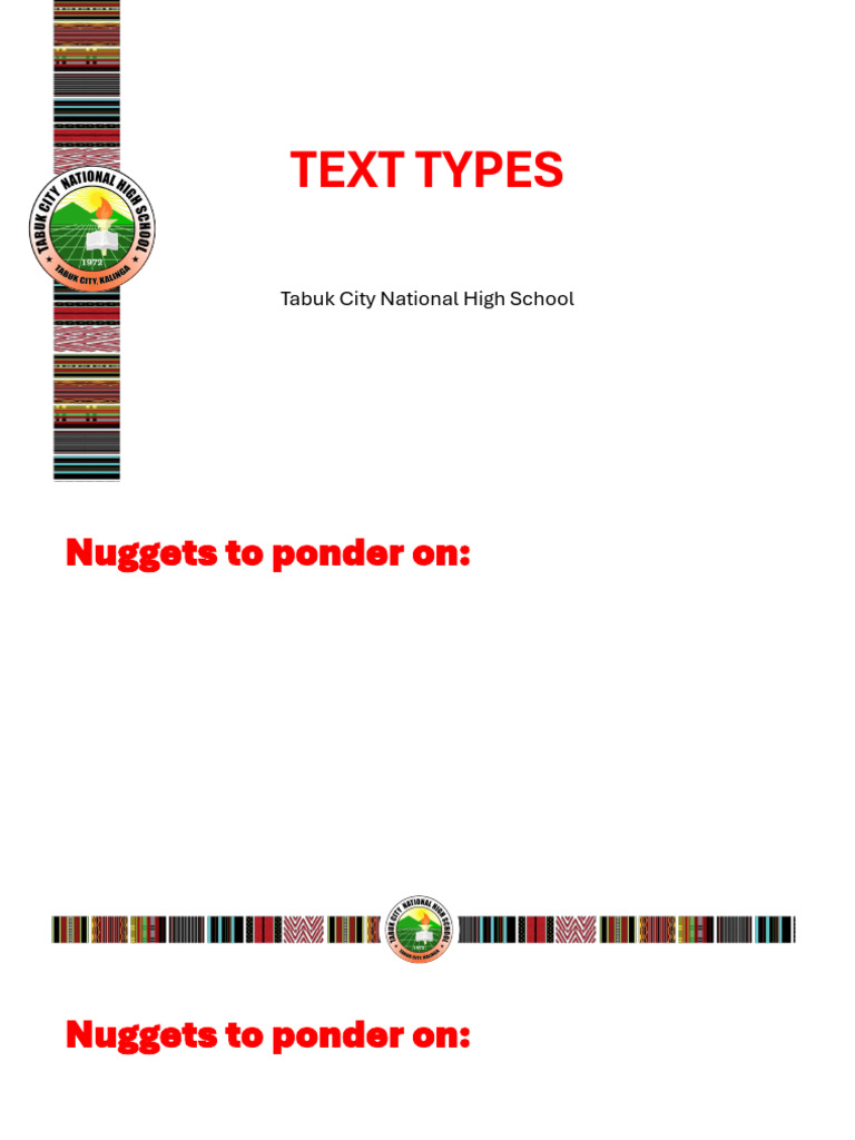 English Quarter-1 Text-Types | PDF