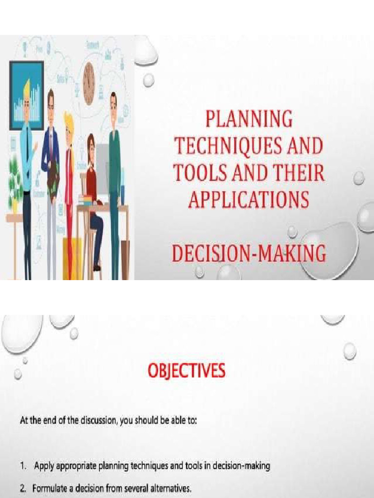 Planning Tools | PDF