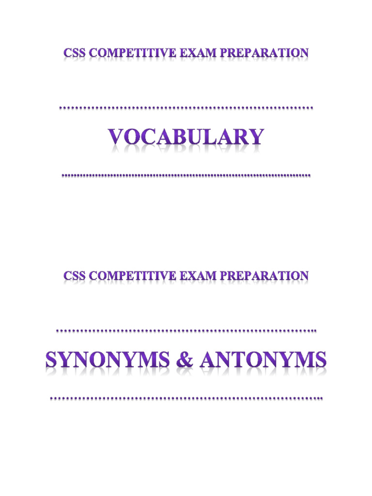 CSS Preparation Headings | PDF