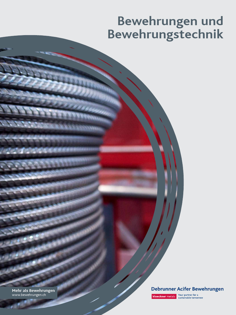 Broschuere Sortiment Bewehrungen Und Bewehrungstechnik | PDF