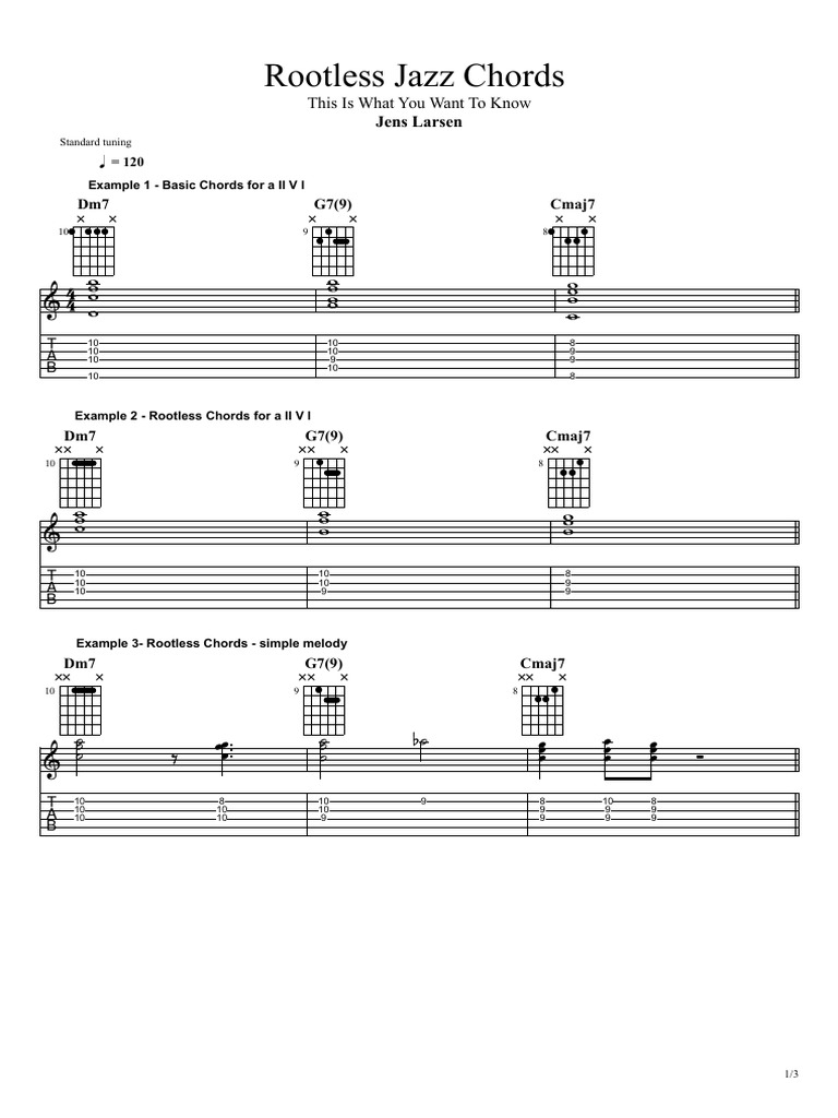 Rootless Jazz Chords This Is What You Want To Know | PDF | Musical ...