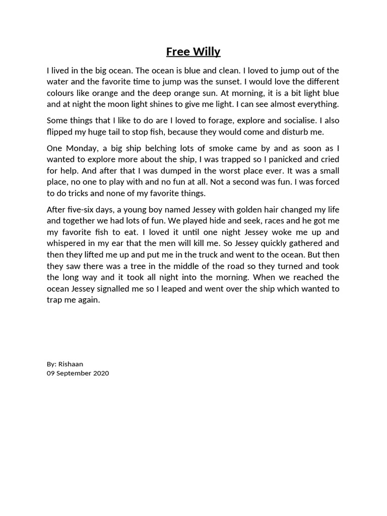 Free Willy | PDF