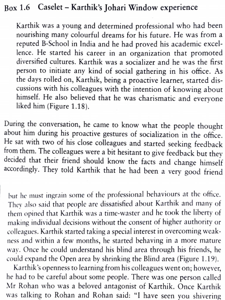 Johari Window Case Study | PDF