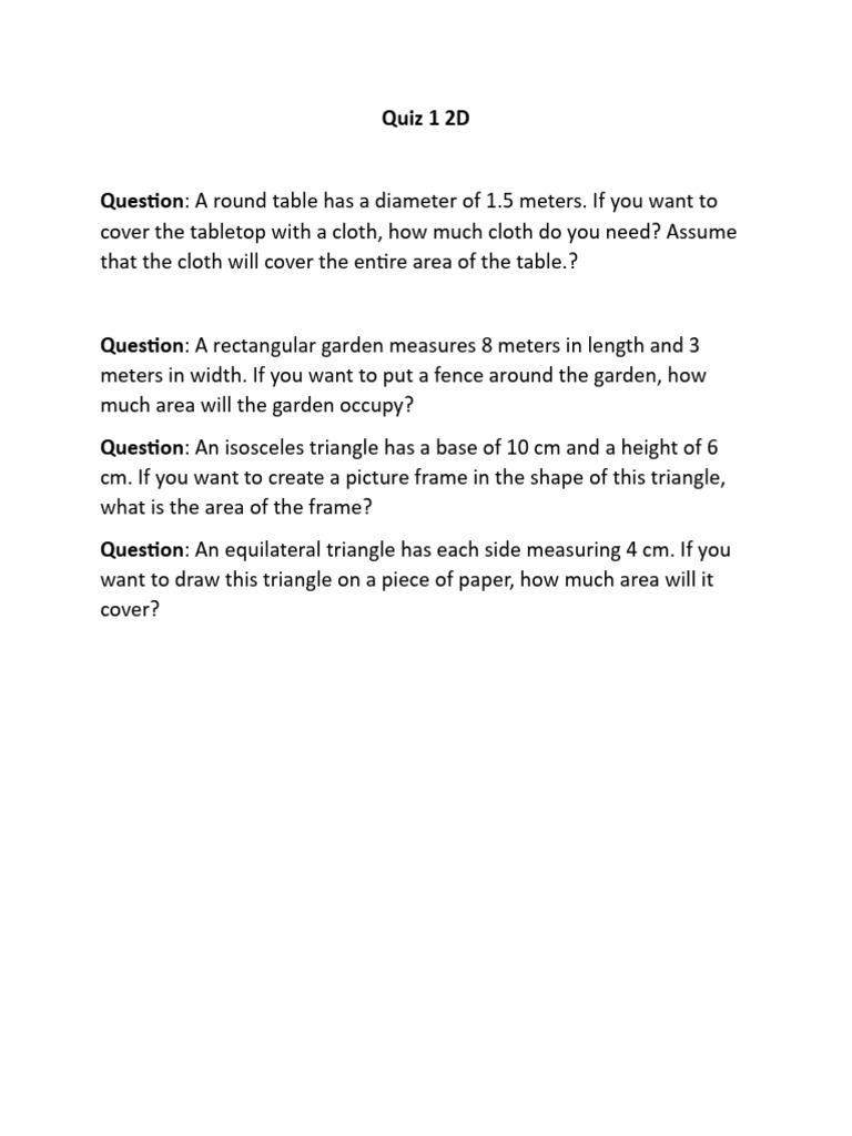 Quiz 1 2d Pdf