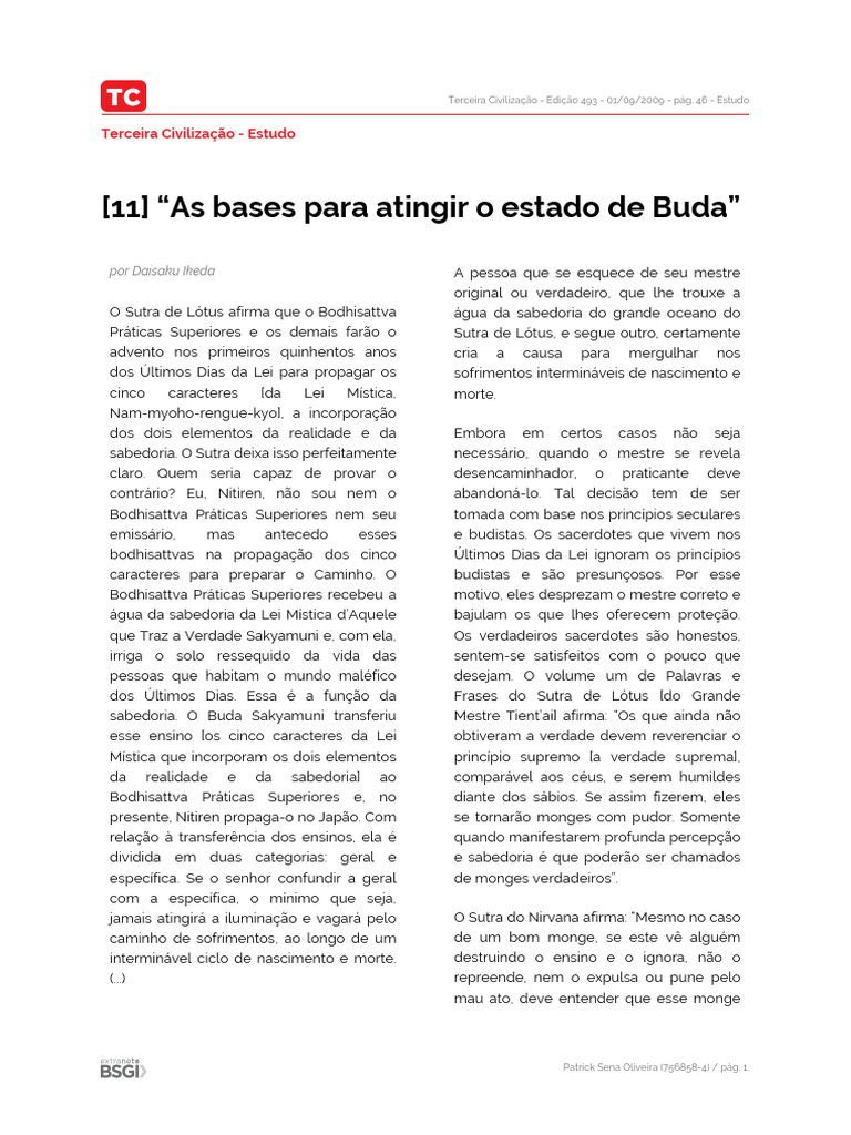 11-as-bases-para-atingir-o-estado-de-buda | PDF