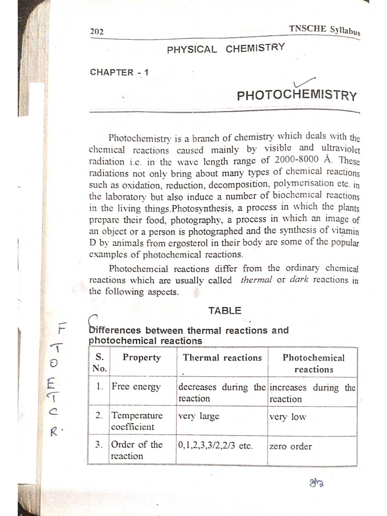 Photochemistry | PDF
