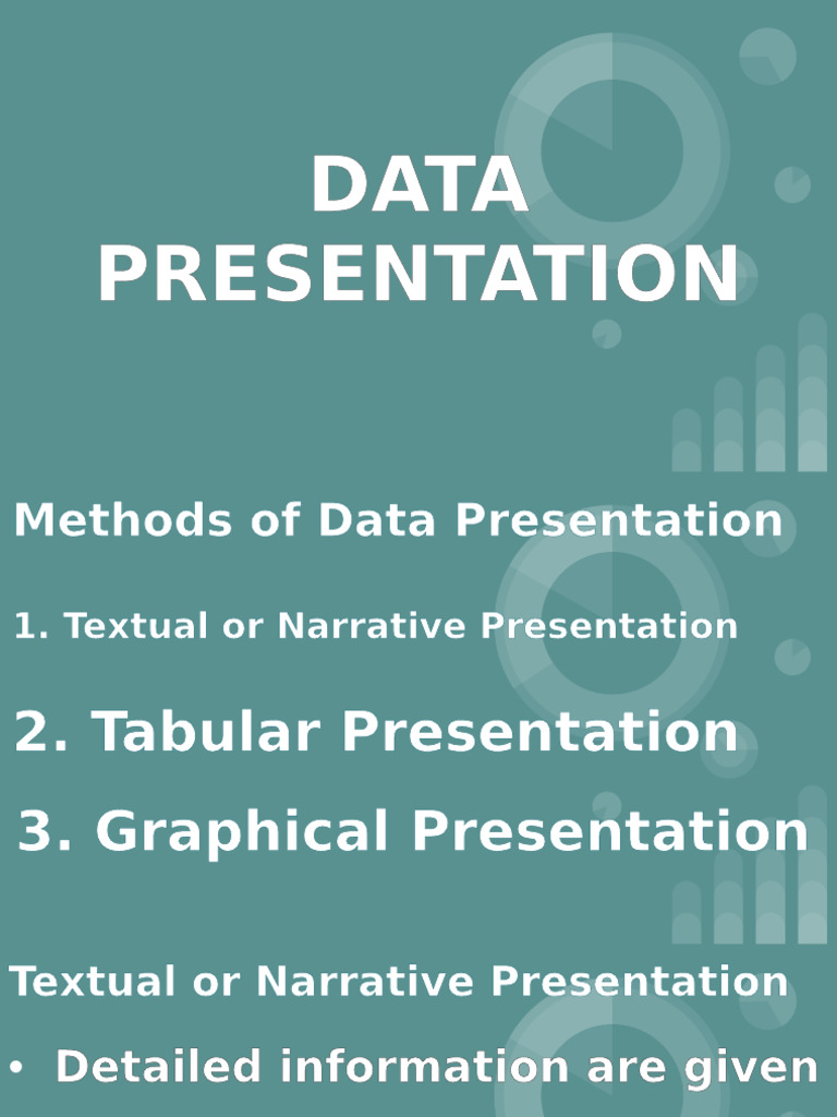 Data Presentation | PDF