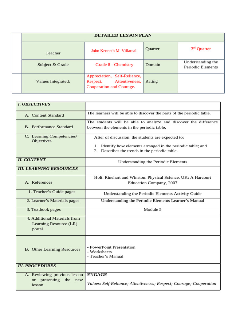Detailed Lesson Plan For Mmis | PDF