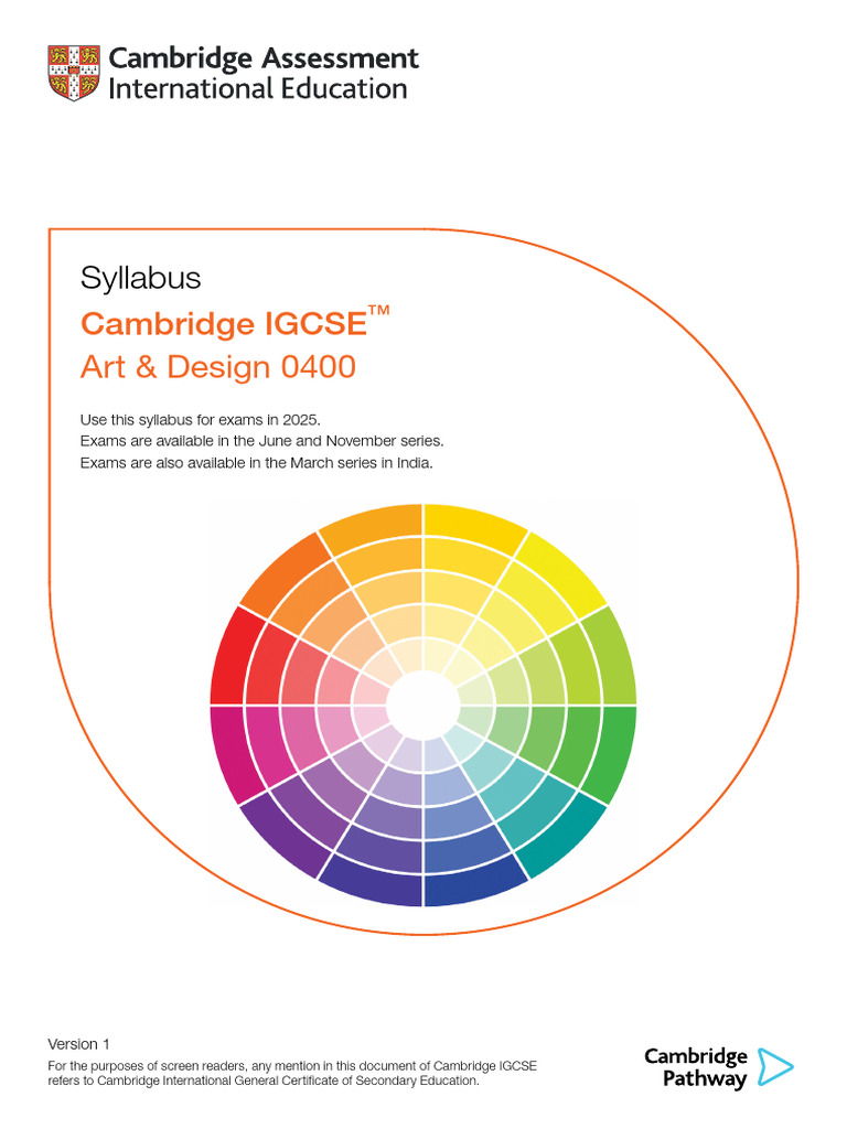 664588-2025-Syllabus Art and Design | PDF