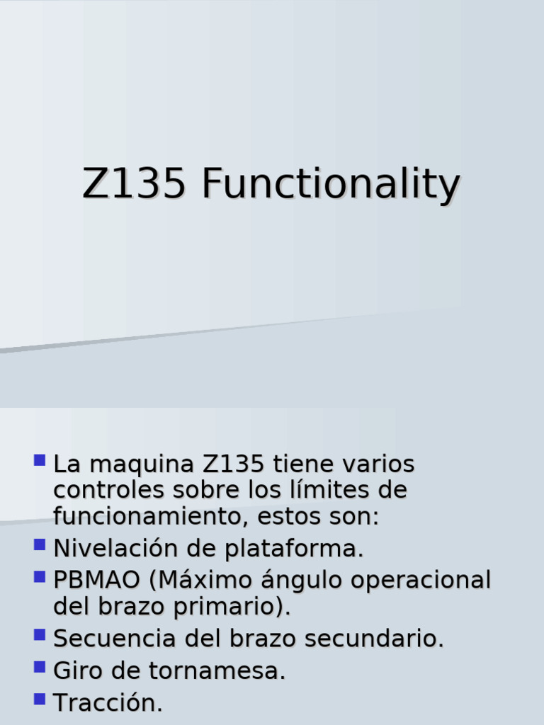 Z135 Functionality 2 | PDF