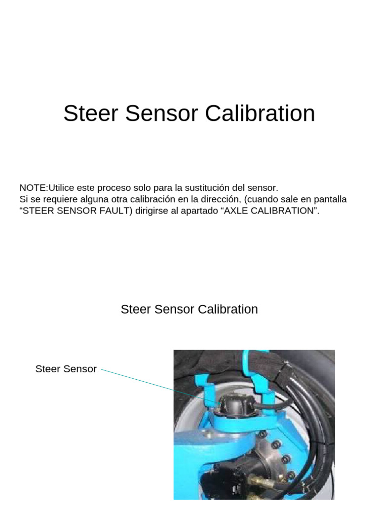 Steer Sensor Calibration 2 | PDF