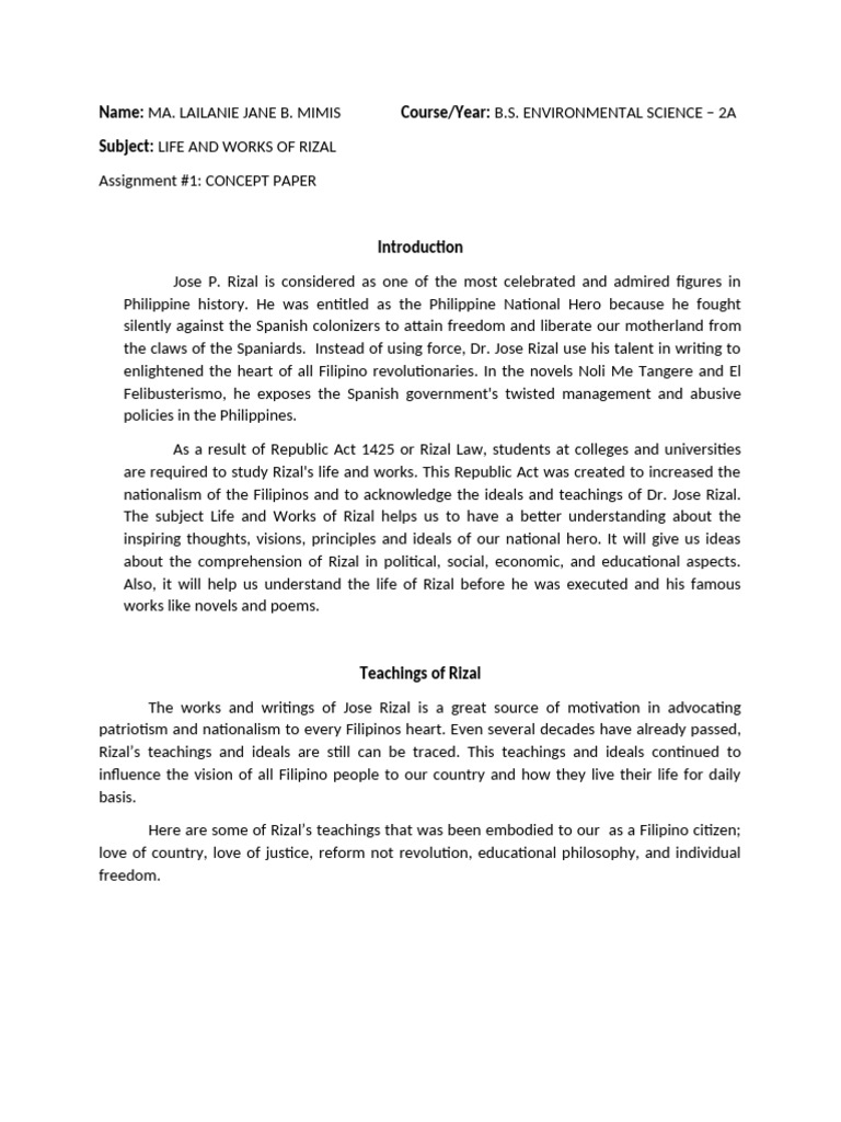 Assignment 1-Concept Paper | PDF