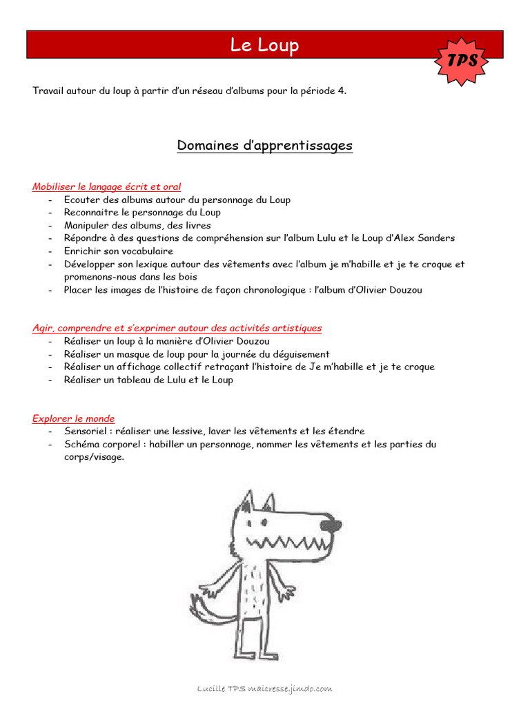 Le Loup Séquence p4 | PDF