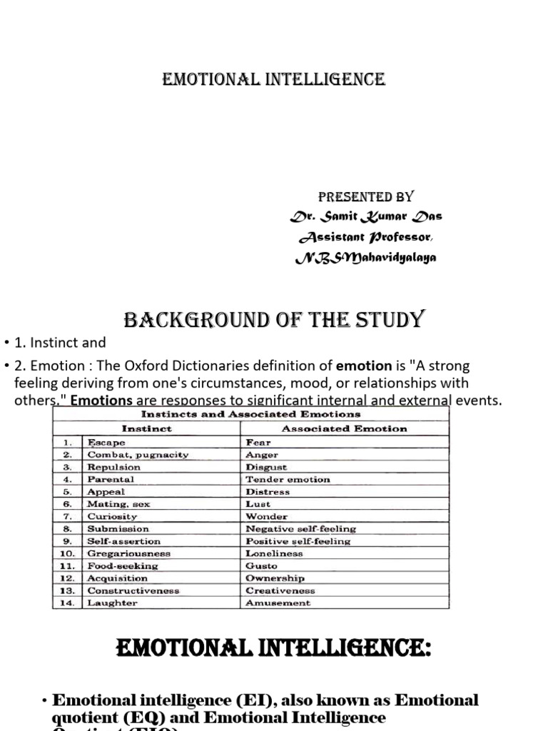 Emotional Intelligence | PDF