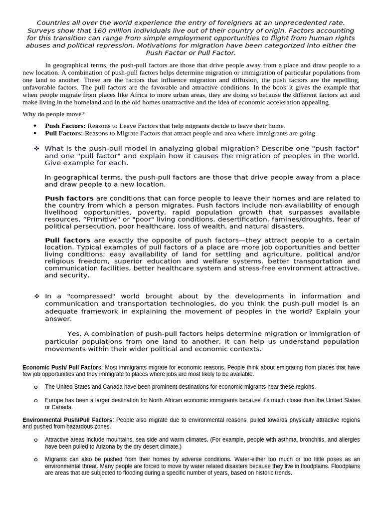 Migration Report Outline | PDF