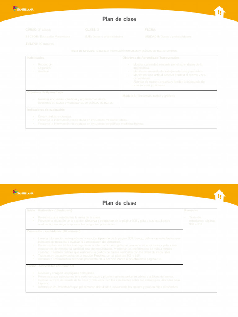 Planificacion 2 Mate 3ero | PDF