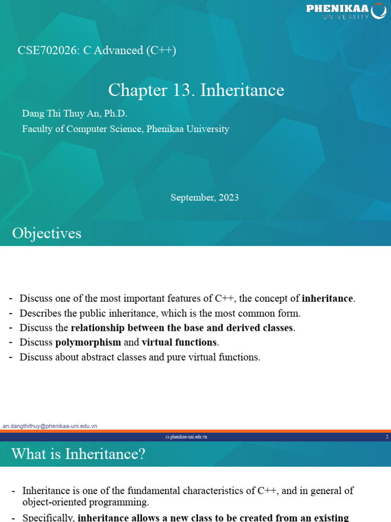 13.-Chapter13 - Inheritance v2 | PDF