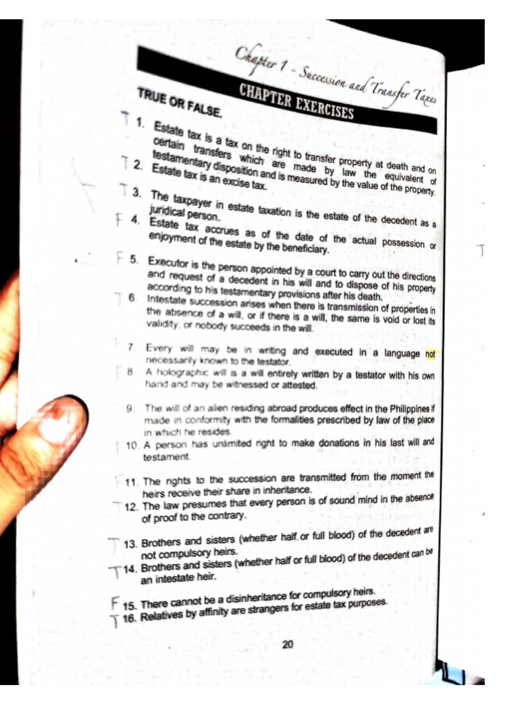 C1-C2 Tax Exercises | PDF