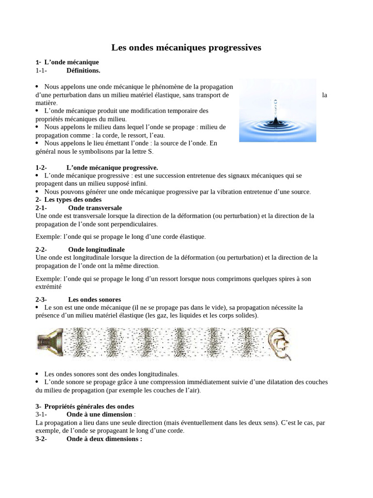 (c.1) Onde Mecanique Progressive | PDF