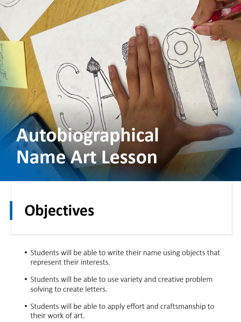 Autobiographical Name Art - LESSON | PDF