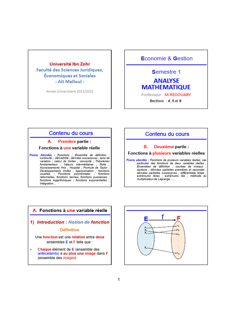Cours Analysemath Sections 4 5 6 Pdf