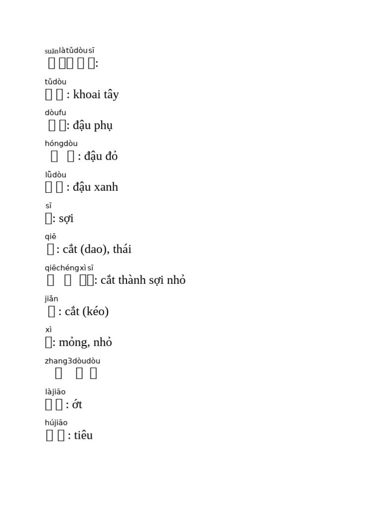 boya-sơ-cấp-2 - bài-12 - từ-vựng 2 | PDF
