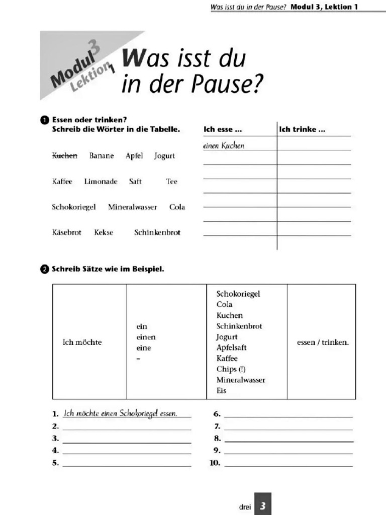 German Modul 3 Arbeitsbuch | PDF