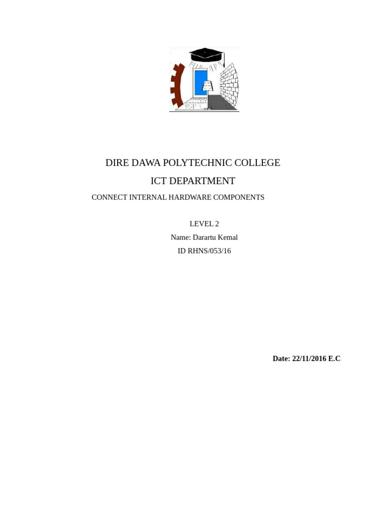 Assignment of connect internal Hardware Components | PDF