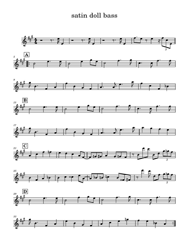 satin_doll_bass | PDF