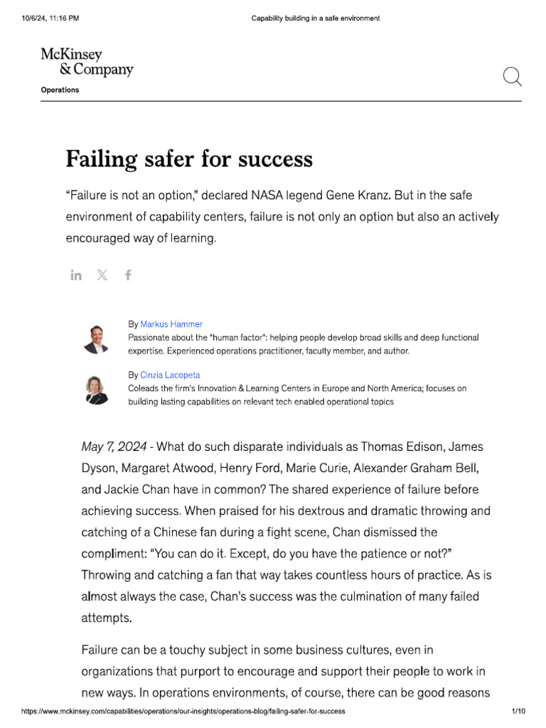 Failing Safer For Success | PDF