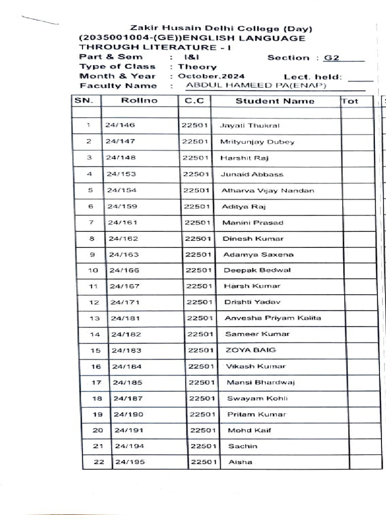 Sem 1 ELTL Section G2 | PDF